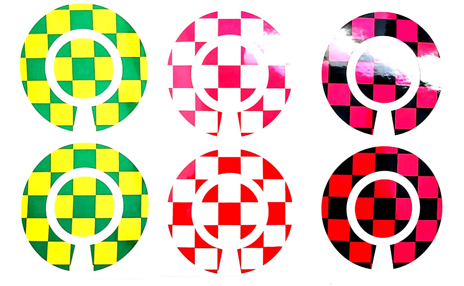 ID Markers - Checkered (Per Pair)